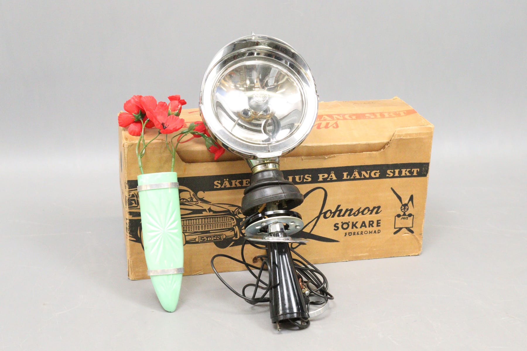 Strålkastare, taksökare till bil, John… | Auktion.se