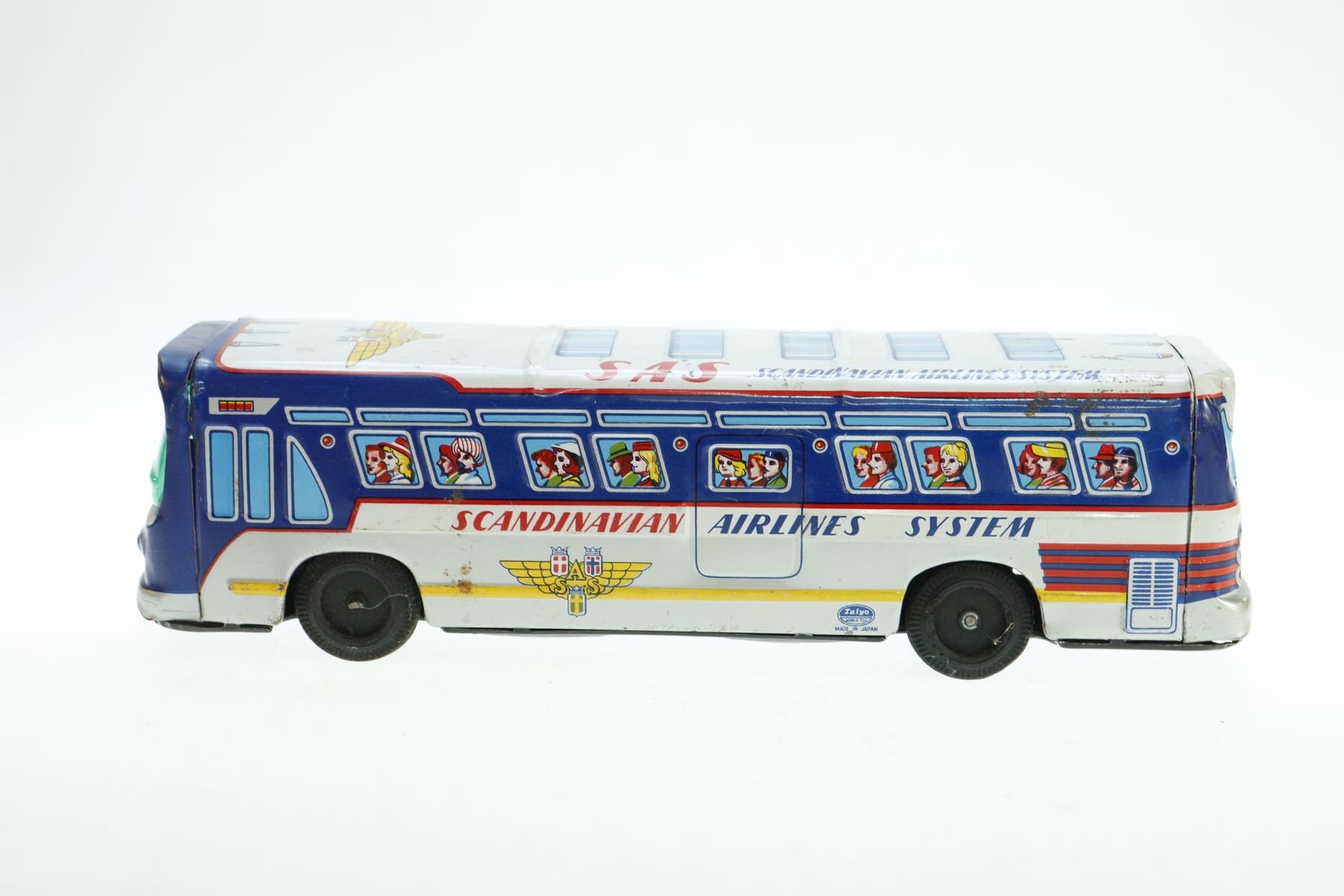 Leksaksbuss, SAS, litograferad plåt, " … | Auktion.se