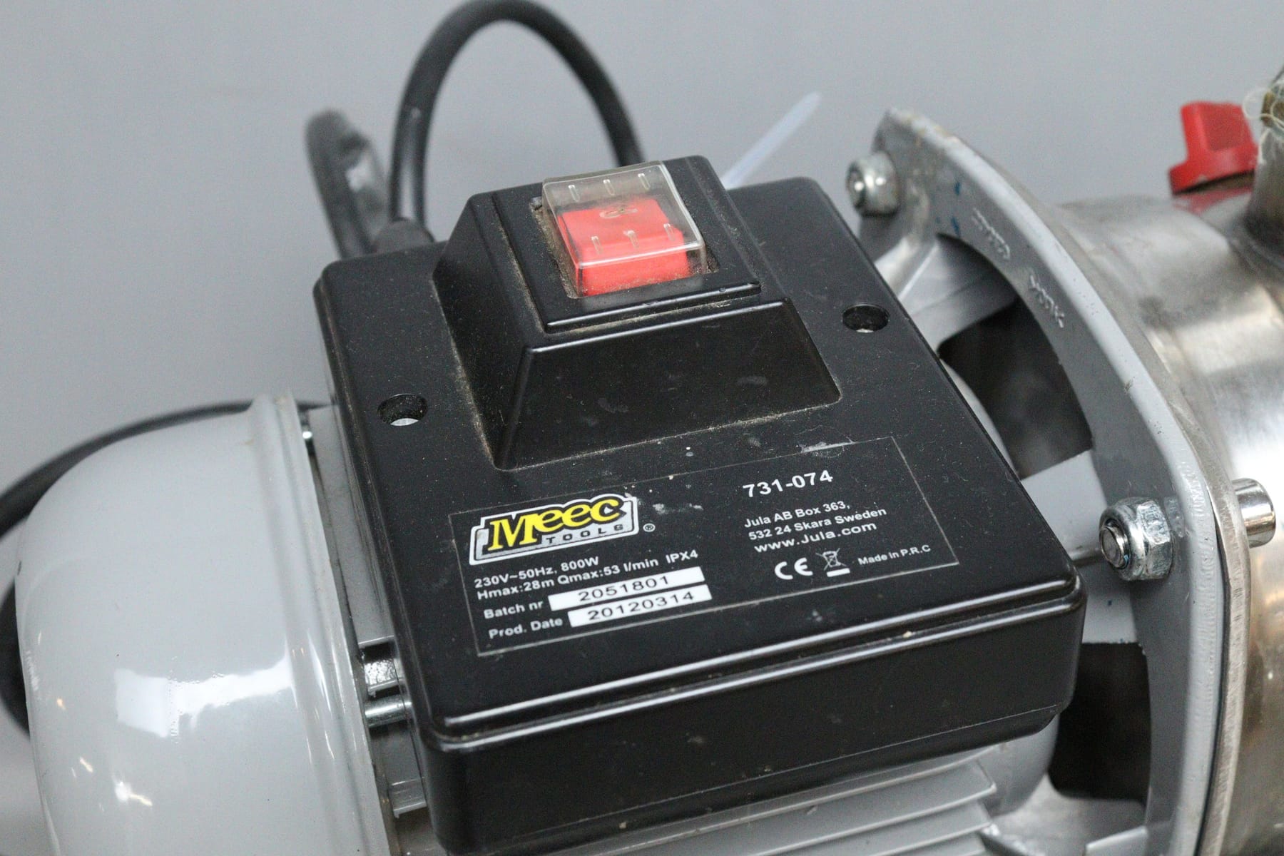 Hydroforpump, Meec Tools, 800W | Auktion.se