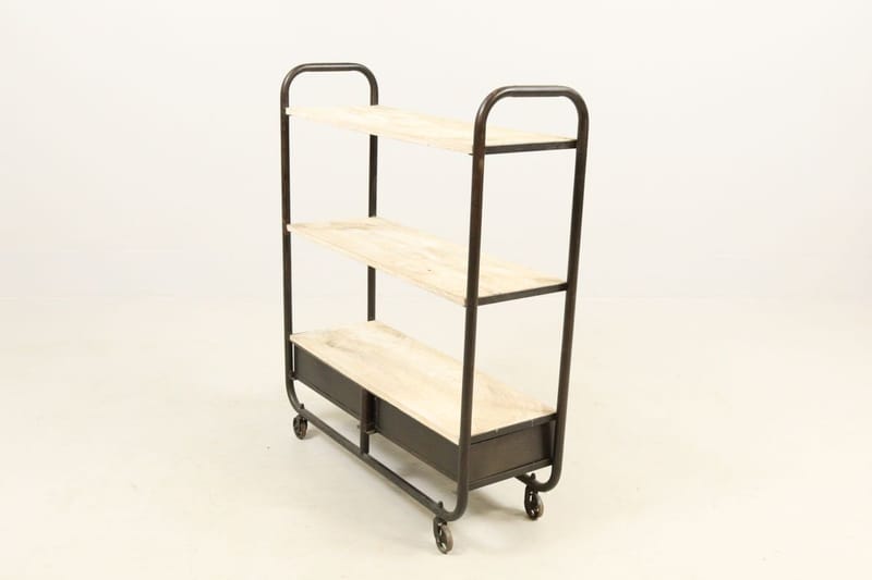 Hylla med lådor, på hjul | Auktion.se