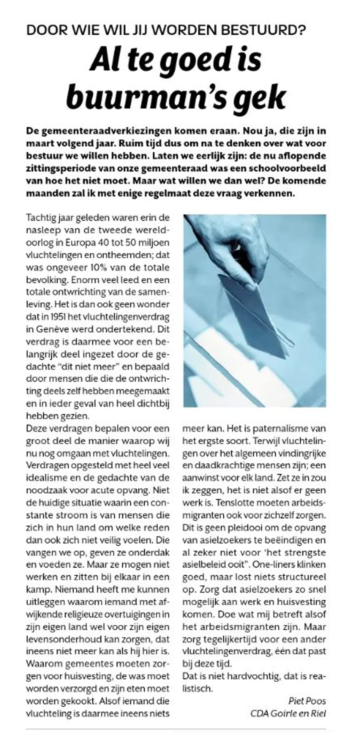 Word lid van het CDA! check