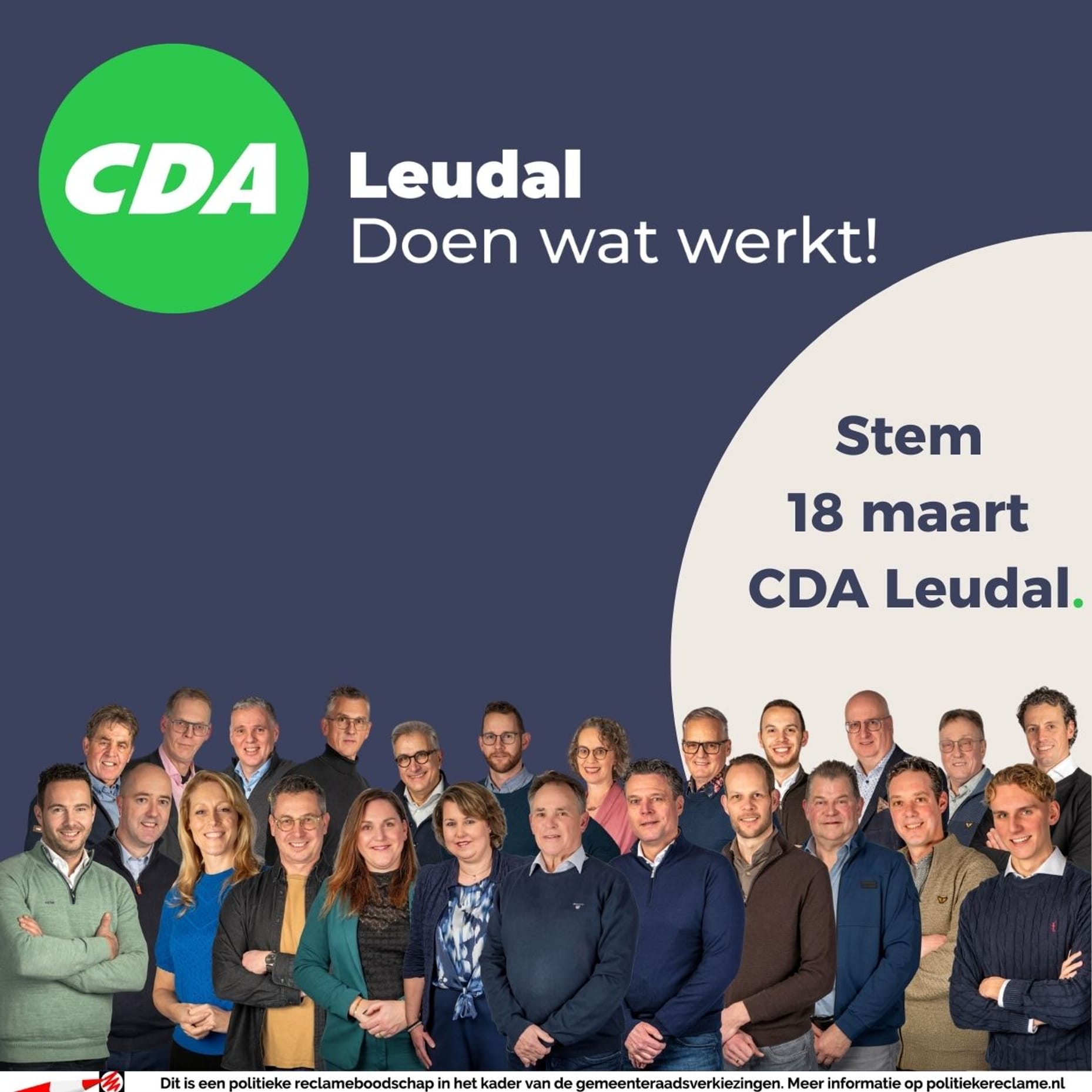 Leudal | CDA Leudal presenteert de gehele kandidatenlijst voor de…