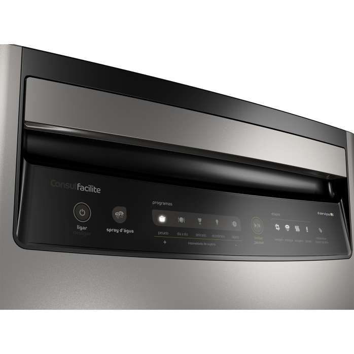 Lava Louças 6 Serviços Consul Compacta Cinza
