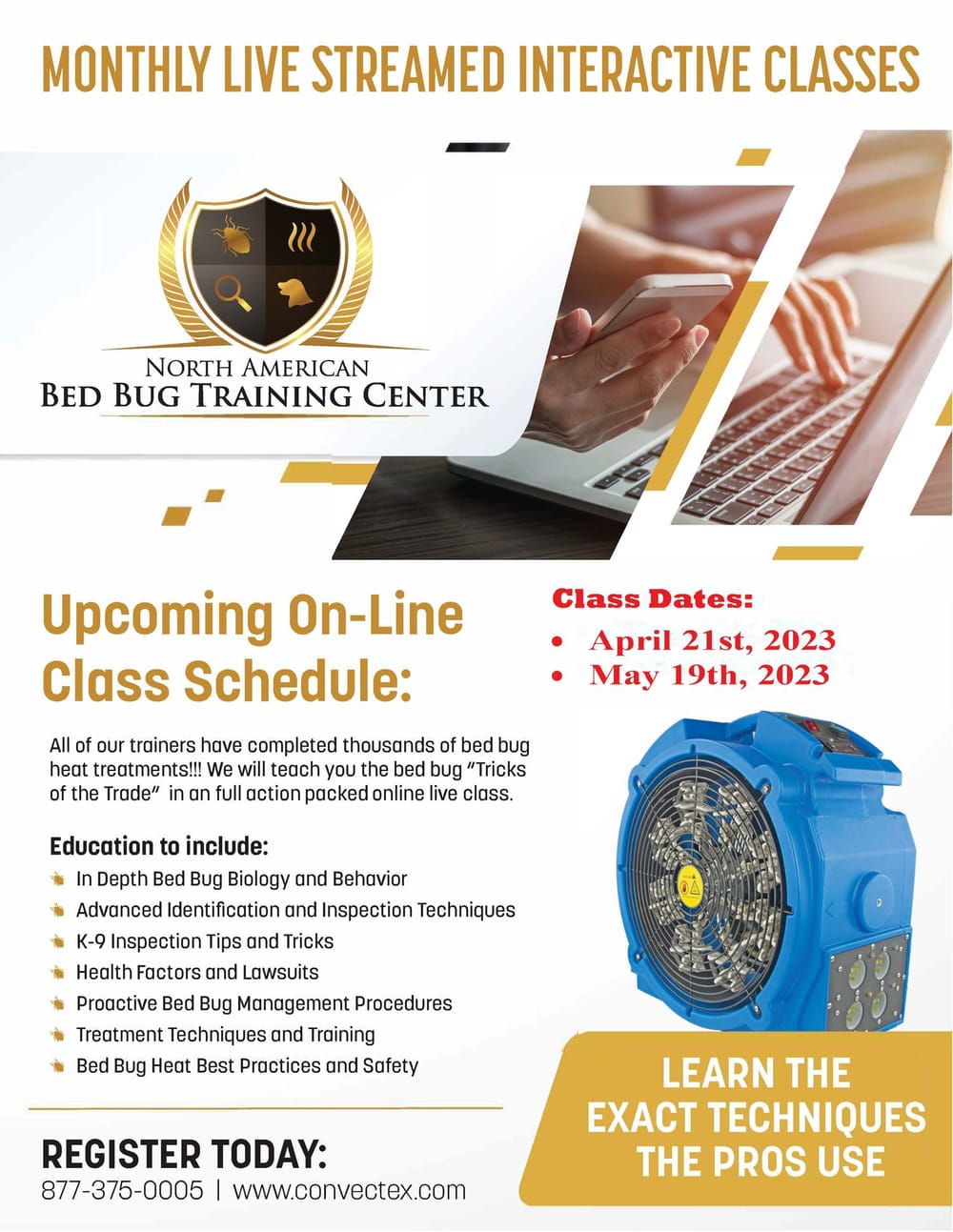 Training | Convectex Bed Bug Heat Equipment