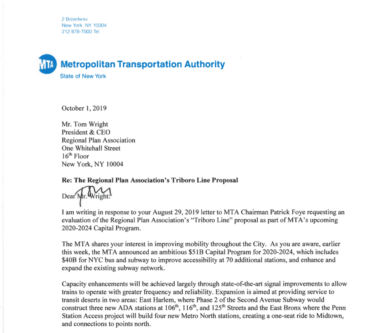 RPA | A Gift to the Region: RPA’s Triboro Line is Now the…