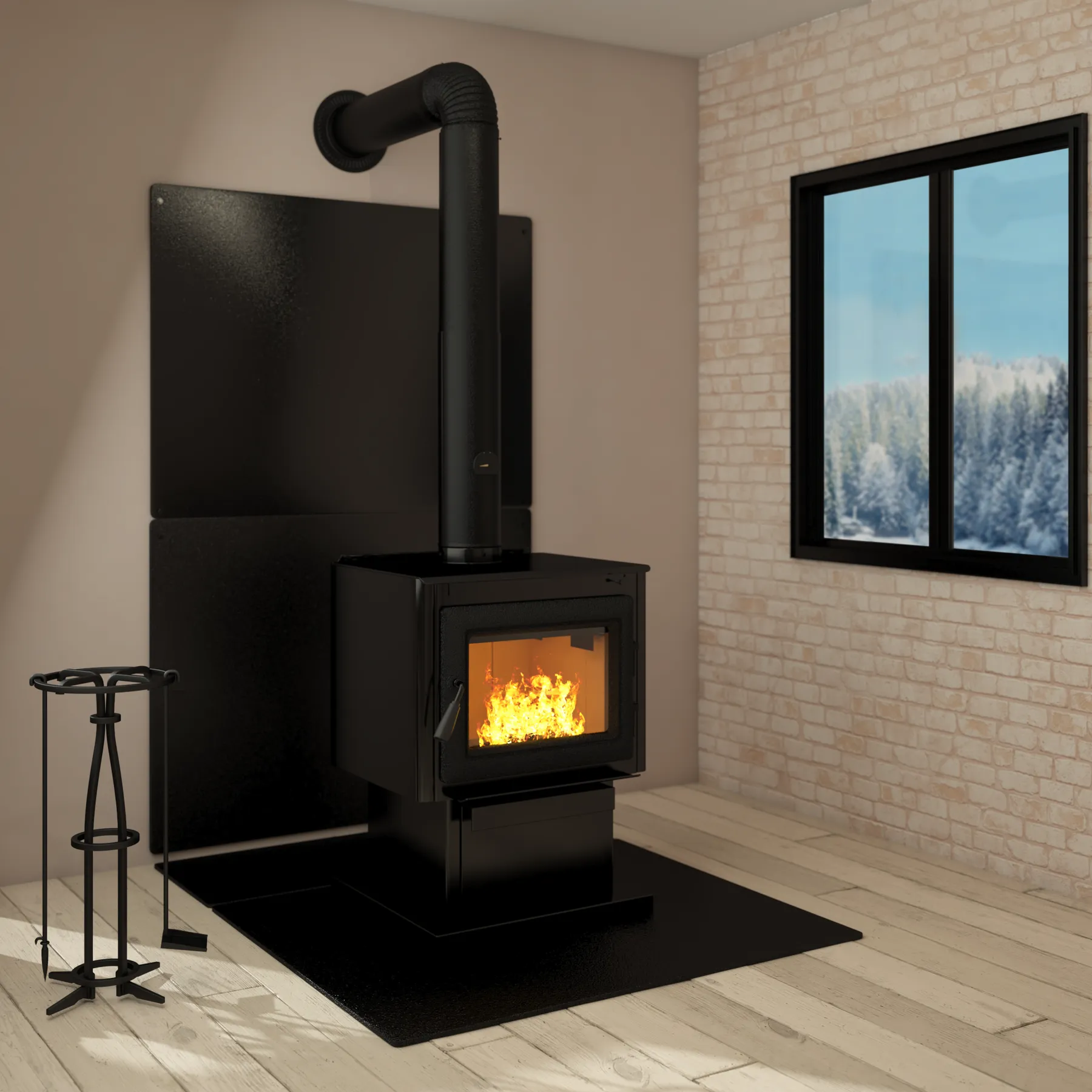 backboard for fireplace