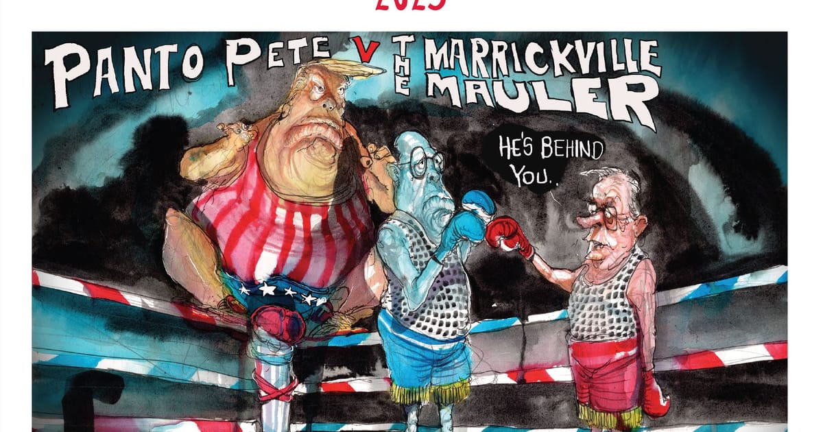 Best Australian Political Cartoons 2025 by Russ Radcliffe | Book | Scribe