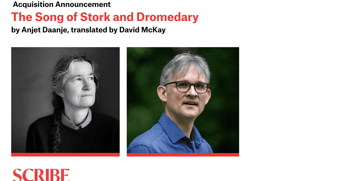 Scribe to publish The Song of Stork and Dromedary | Article | Scribe