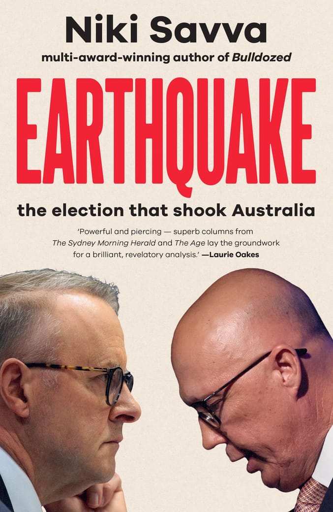 Earthquake by Niki Savva | Book | Scribe